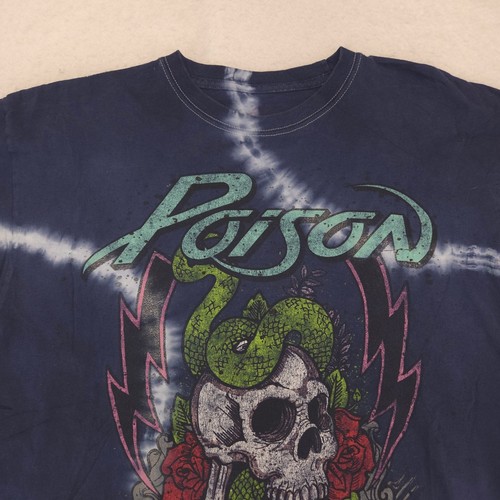 Poison Band Short Sleeve Casual Crew Neck Graphic T Shirt Mens Size XL ...