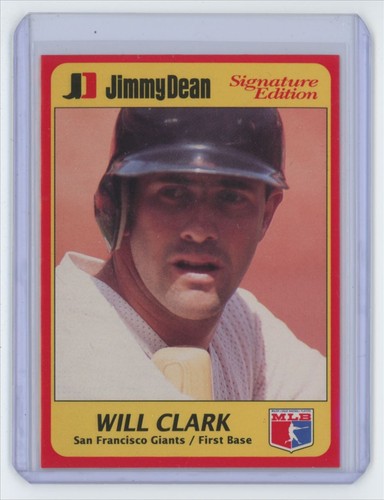 1991 Jimmy Dean Will Clark Baseball Card #1 | eBay