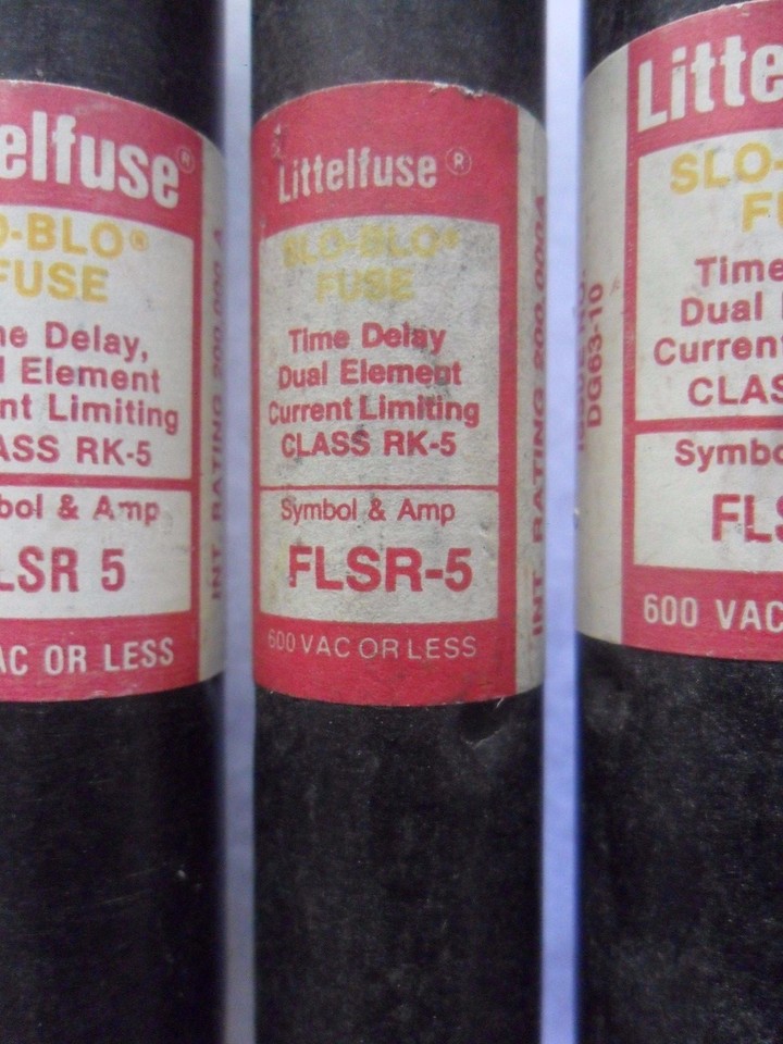 Nice Lot Littelfuse FLSR 5 Amp Fuses FRS-R-5 Class RK5 | eBay
