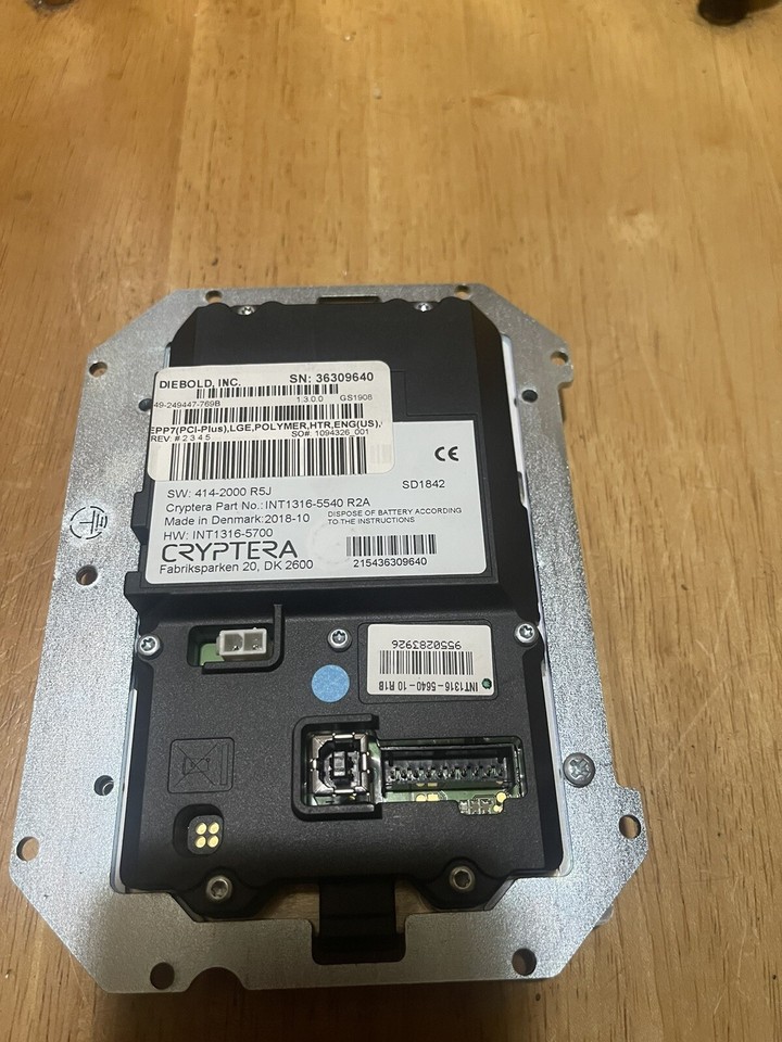 Diebold EPP7(PCI-Plus),LGE,POLYMER,HTR,ENG(US),Q PN: 49-249447-769B | eBay