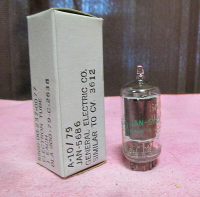 NOS General Electric GE JAN 5686 Military Radio/TV Vacuum tube w/Box | eBay