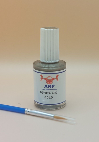 For TOYOTA Code 4R3 GOLD Auto Touch Up Paint +Free Fine Tipped Brush ...