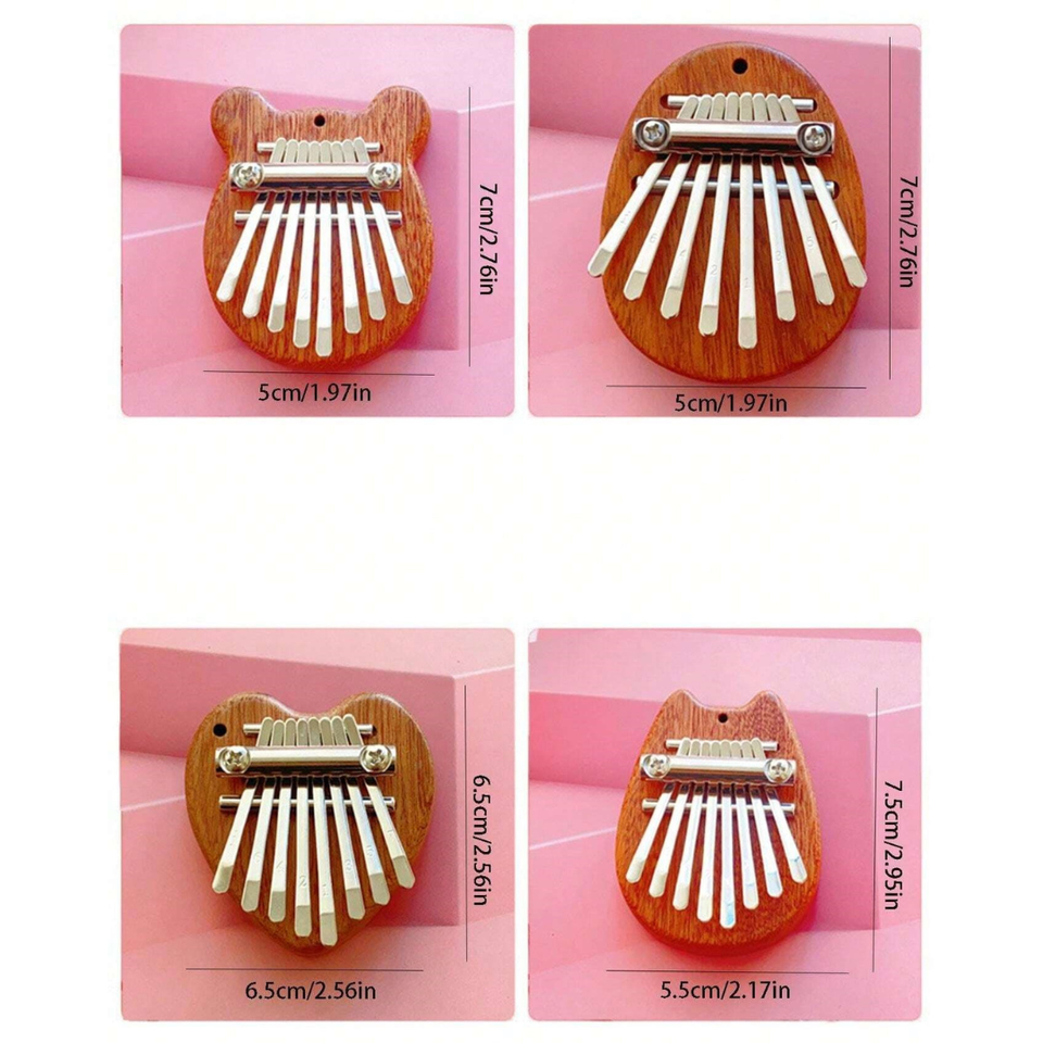 8 Key Mini Kalimba exquisite Finger Thumb Piano Marimba Musical good ...
