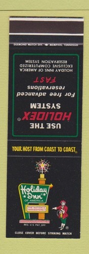 Matchbook Cover - Holiday Inn Greenville SC Holidex SAMPLE | eBay