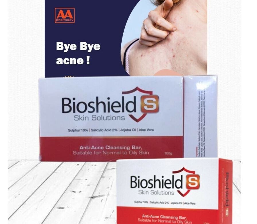 5 X 100g Bioshield S Soap Anti-Acne Skin Solution Cleansing Bar & Fast Ship | eBay
