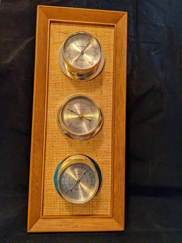 Vintage Springfield Weather Station w/ Thermometer, Barometer and ...
