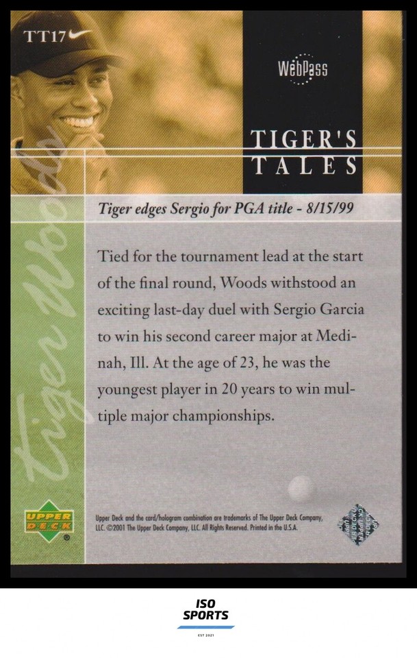 Tiger Woods Tiger's Tales #TT27 | eBay