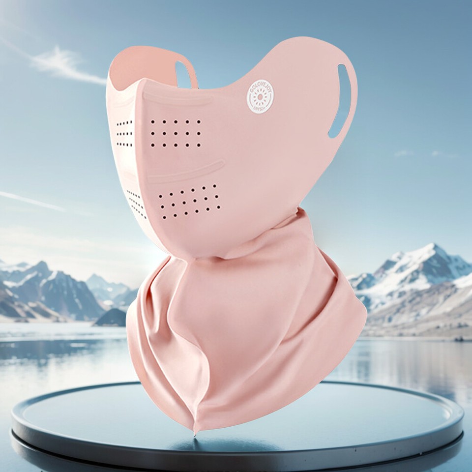 Sunscreen Face Mask Facial Neck Sun Protection Cover Solid Portable for ...