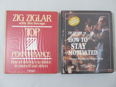 Zig Ziglar Cassette Tape Kit Top Performance & How to Stay Motivated ...