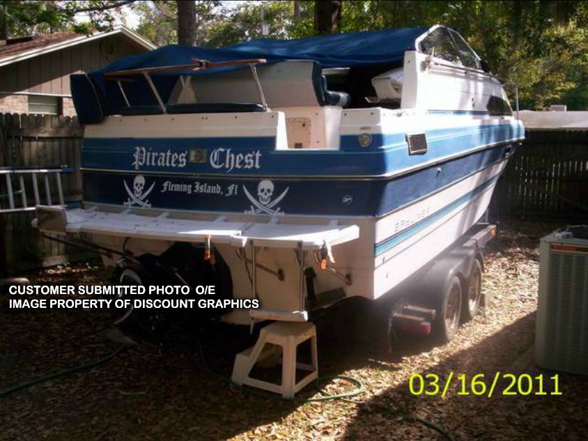 Banners And Signs Customize Custom Boat Name Vinyl Decals Multiple ...