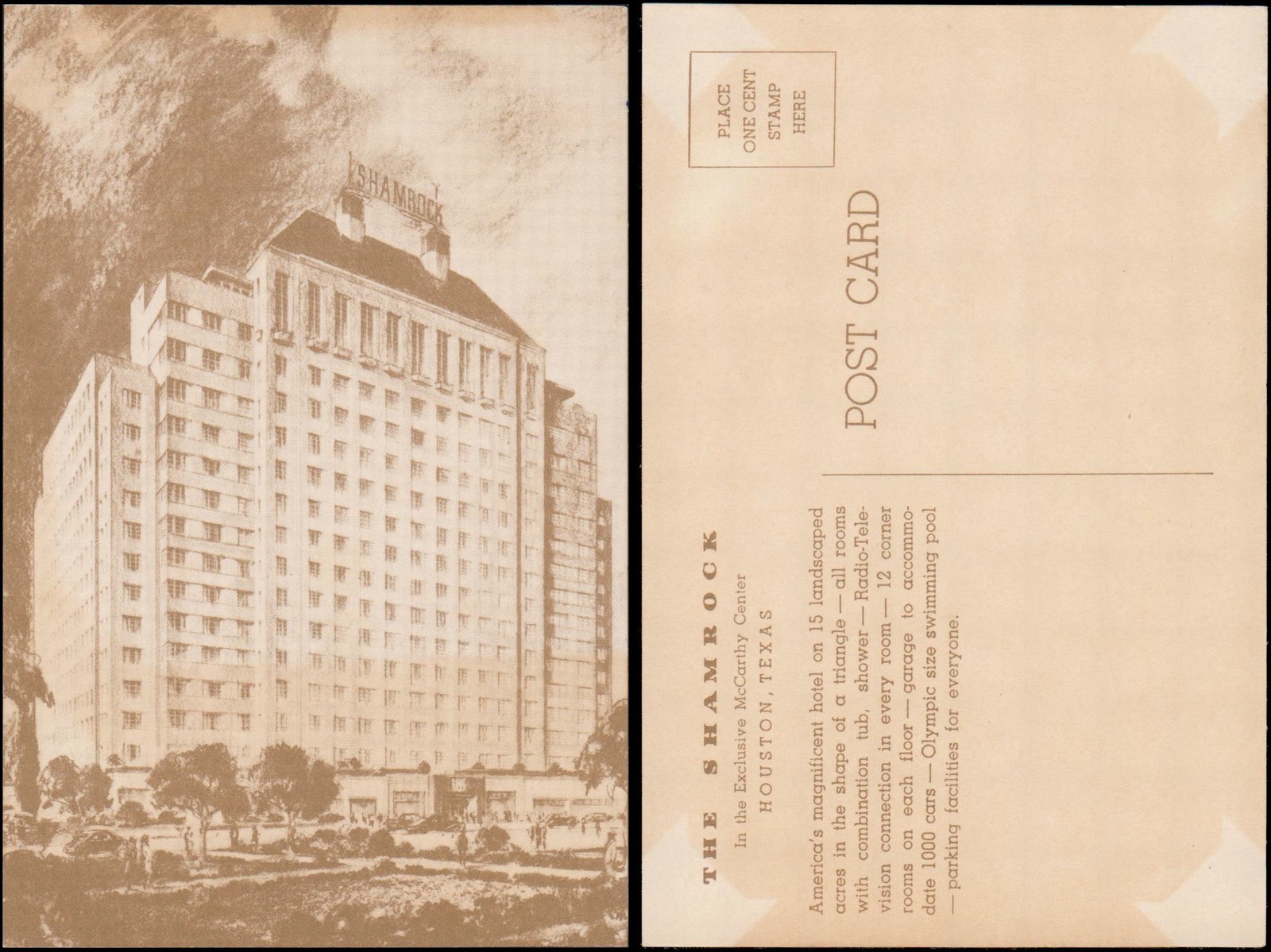 Unused, The Shamrock, Houston TX | eBay UK