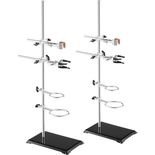 Lab Stand Support Laboratory Retort Support Stand 2 Sets With Clamps | eBay