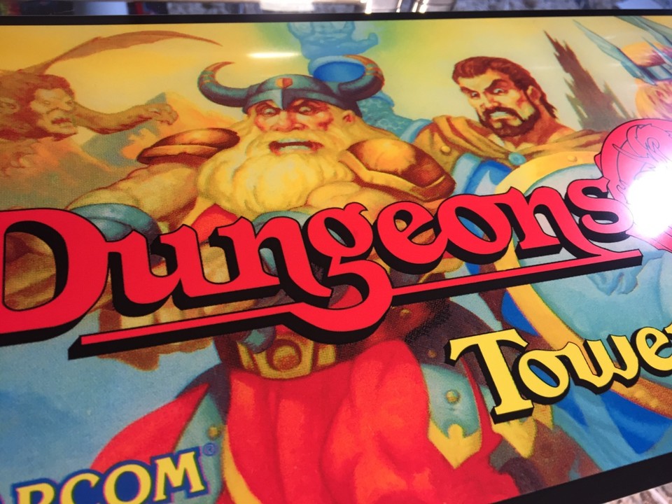Dungeons and Dragons Tower of Doom Arcade Marquee 27"x8" | eBay