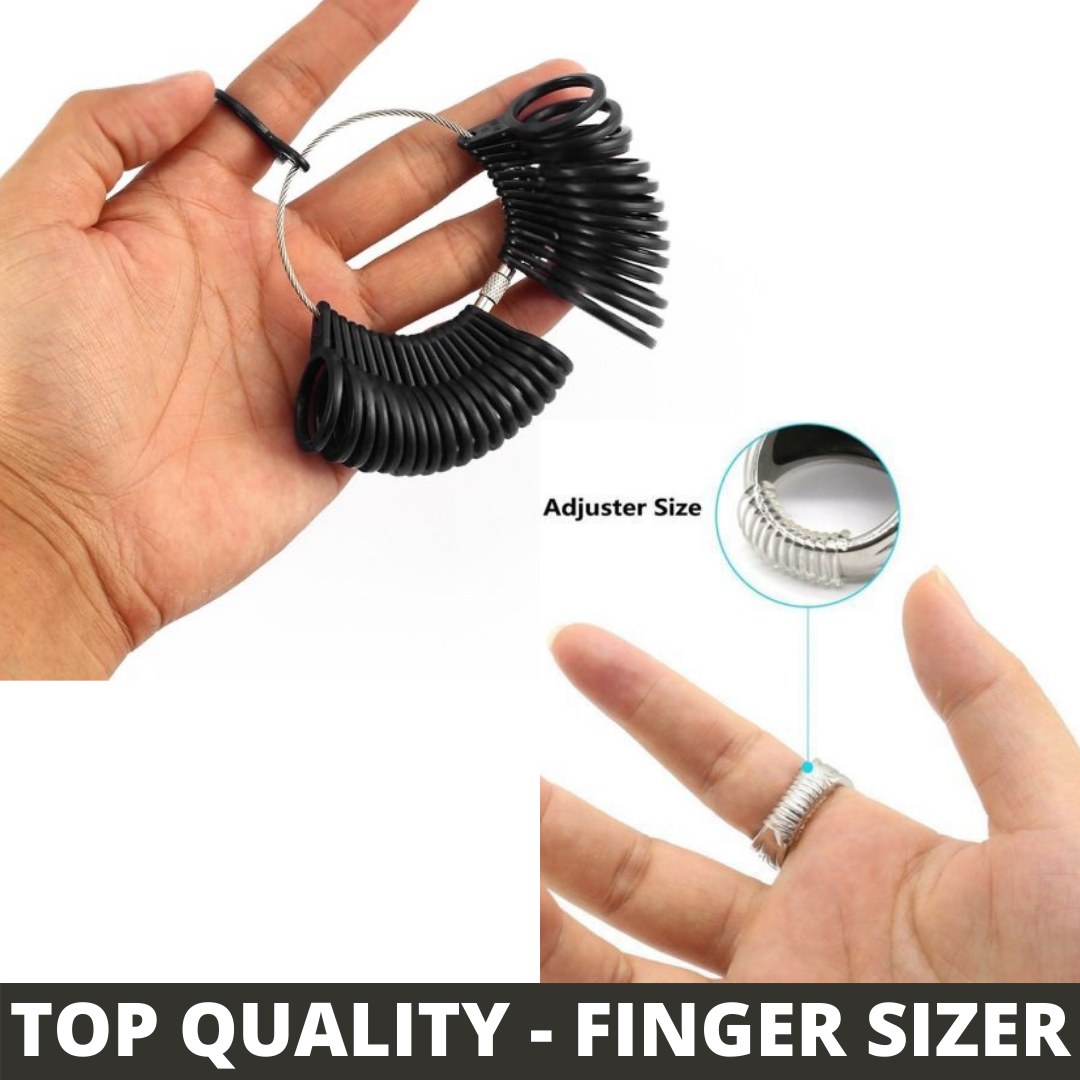 UK Ring Finger Sizer Measure Gauge All British Sizes- Ring Size Reducer ...