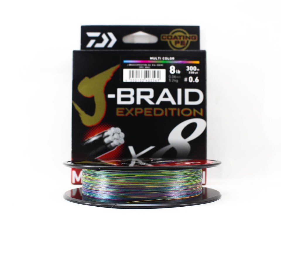 Daiwa P.E Line J Braid Expedition X8 300m 8lb Multi (3569) | eBay