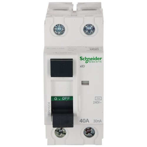 Schneider Electric PVC Acti 9 40-Ampere 2-Pole 30Ma Rccb (Polycarbonate, White), | eBay