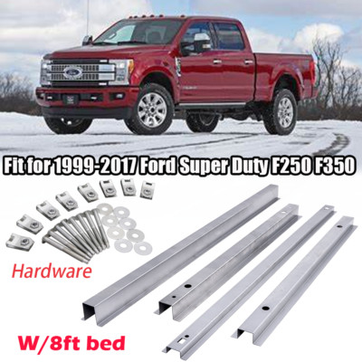 4x Truck Bed Support Rails For 99-17 Ford Super Duty F250 F350 8ft Bed ...