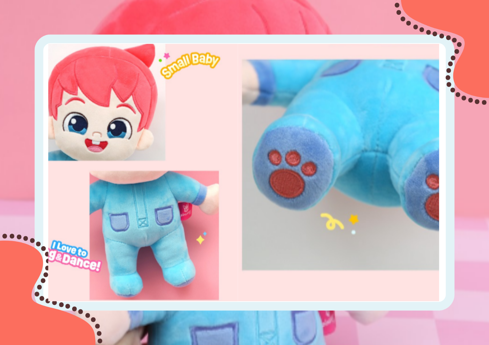 Pinkfong Baby Bebefin Plush Soft Doll 30cm Action figure Kid Gift Toys ...