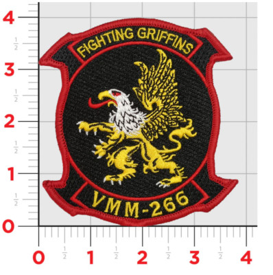 MARINE CORPSS FIGHTING GRIFFINS VMM-266 EMBROIDERED PATCH HOOK & LOOP ...