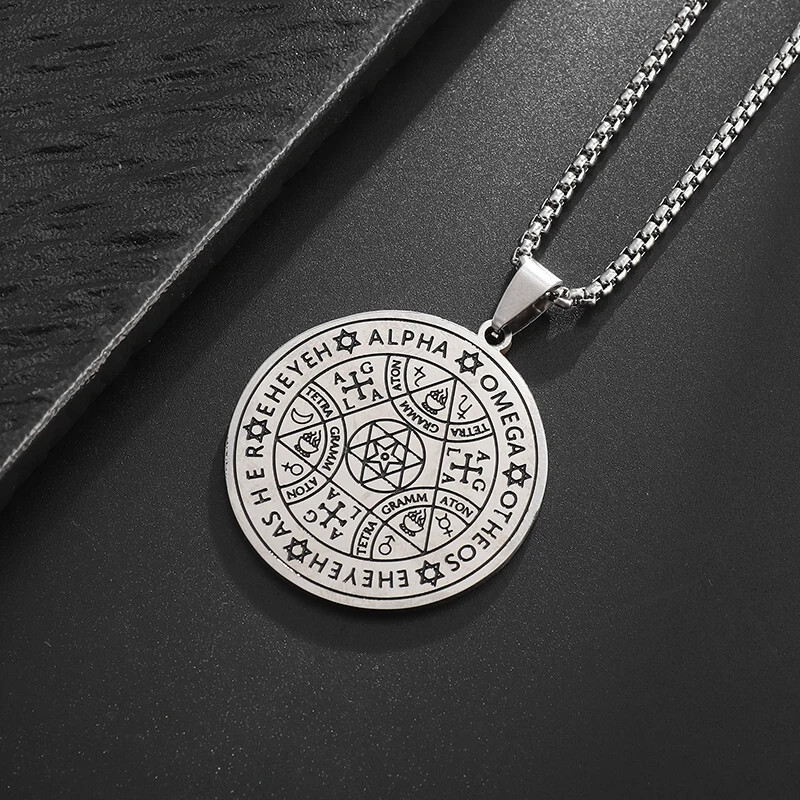 Sigil of the Seven Archangel Pendant Necklace Talisman Catholic Angel ...