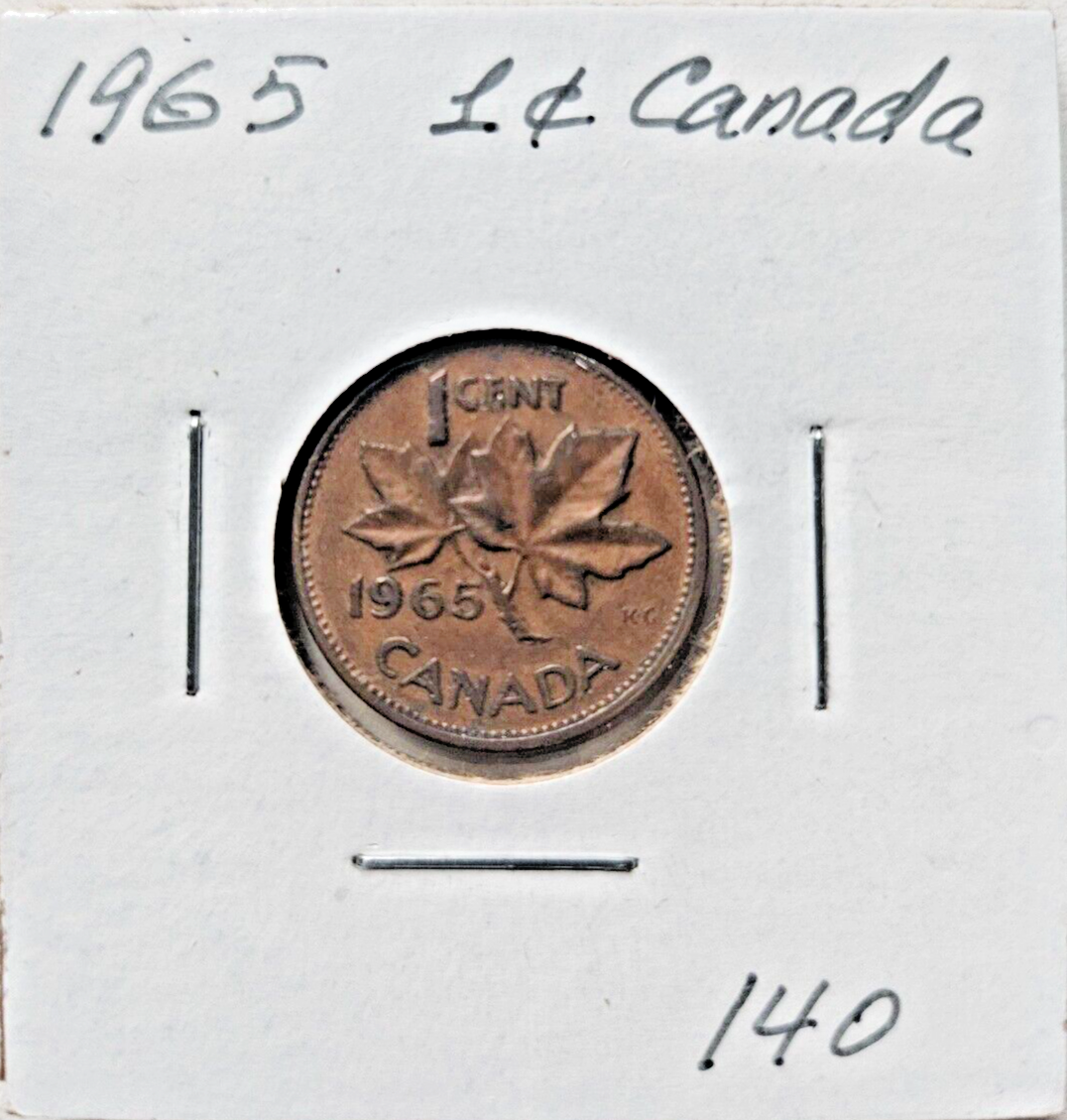 Canada 1965 1 Cent Coin C140 | eBay