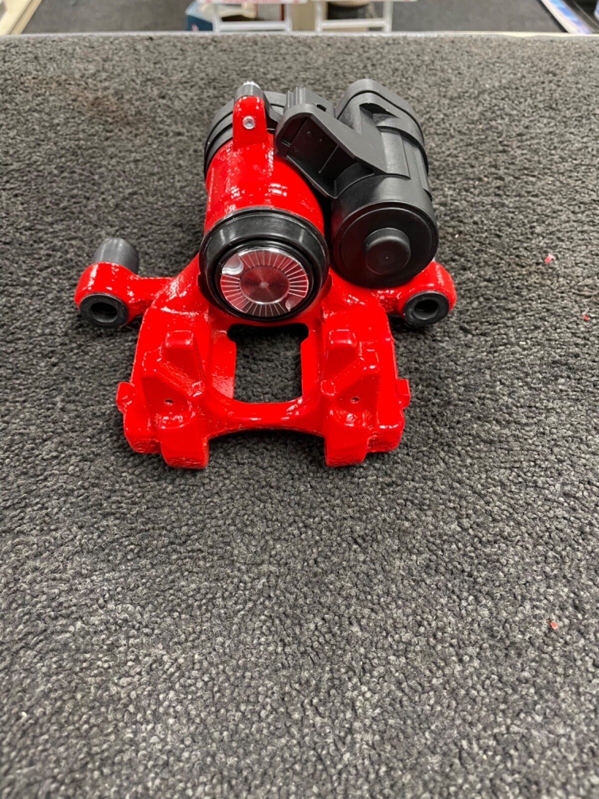 RH OS REAR BRAKE CALIPER ELECTRIC RED GOLF MK7 GTD GTI TSI TDI 2012-19 ...