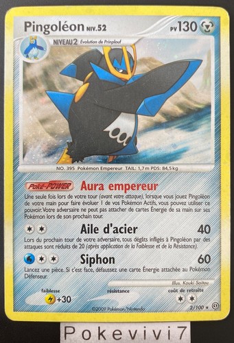 Carte Pokemon PINGOLEON 2/100 HOLO Diamant et Perle D&P FR OCCASION | eBay