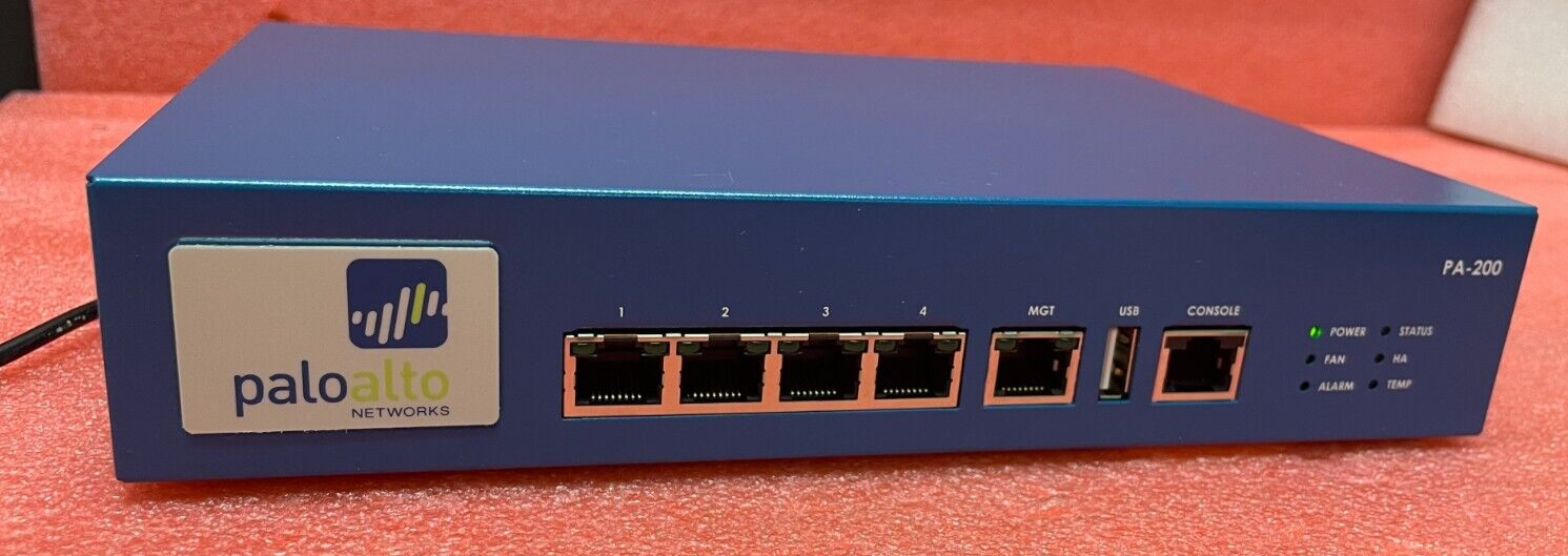 Palo Alto PA-200 4 Port Enterprise Security Firewall Appliance | eBay
