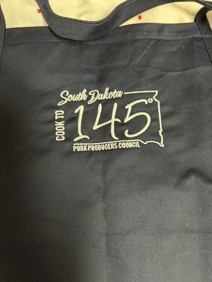 Black Canvas Full Apron Pockets BBQ Grilling Chef Cooking - SD Pork ...