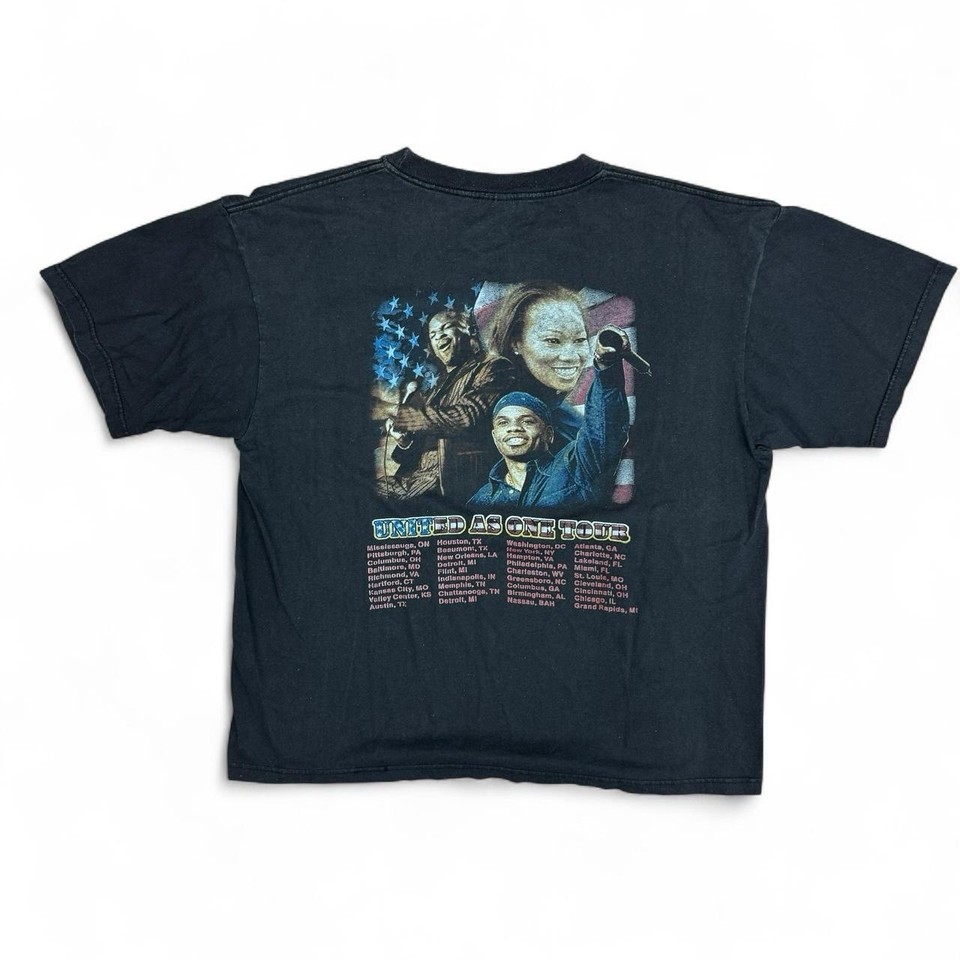 1990 VTG Kirk Franklin United As One Tour black T-shirt Size XL | eBay