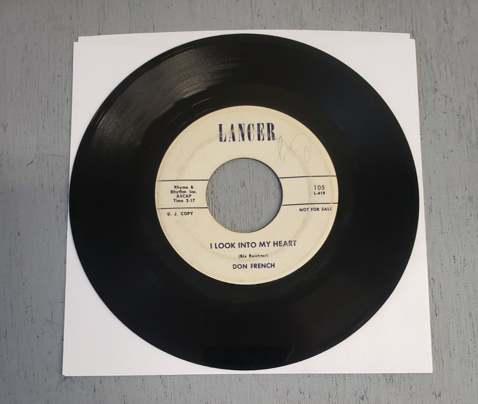 DON FRENCH Little Blonde Girl LANCER 7" Rockabilly 45 RPM VG+ RECORD ...