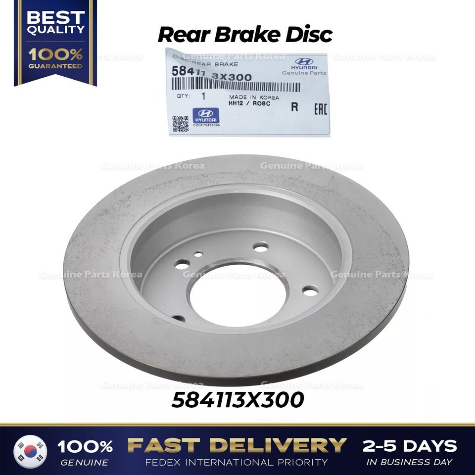 ⭐Genuine⭐ Rear Brake Disc 584113X300 for Hyundai Elantra Veloster Kia ...