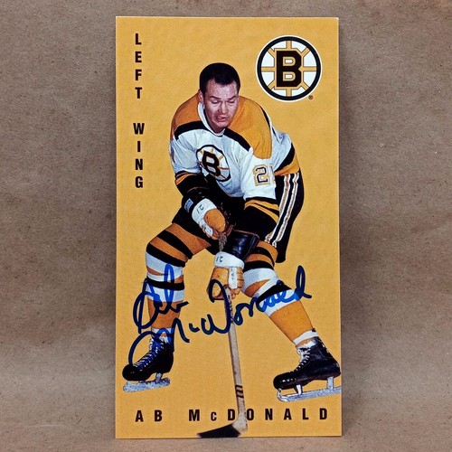 1994 Parkhurst Tall Boys #14 Ab McDonald SIGNED Boston Bruins Autograph ...