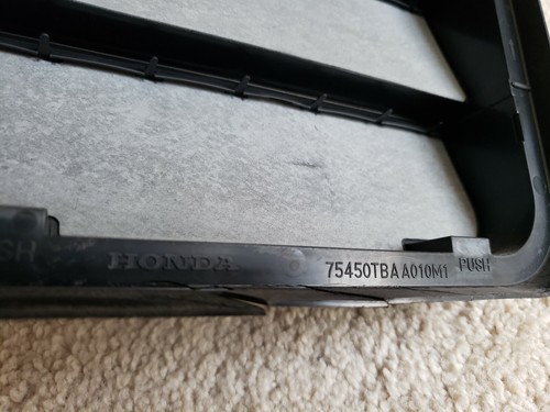 Genuine Honda Outlet Assembly Rear Air 75450-TBA-A02 fits 2016-19 Civic ...