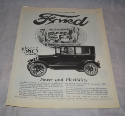 1920s Ford Car Advertisements