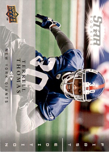 2008 Upper Deck First Edition Terrell Thomas Rookie New York Giants #194 | eBay
