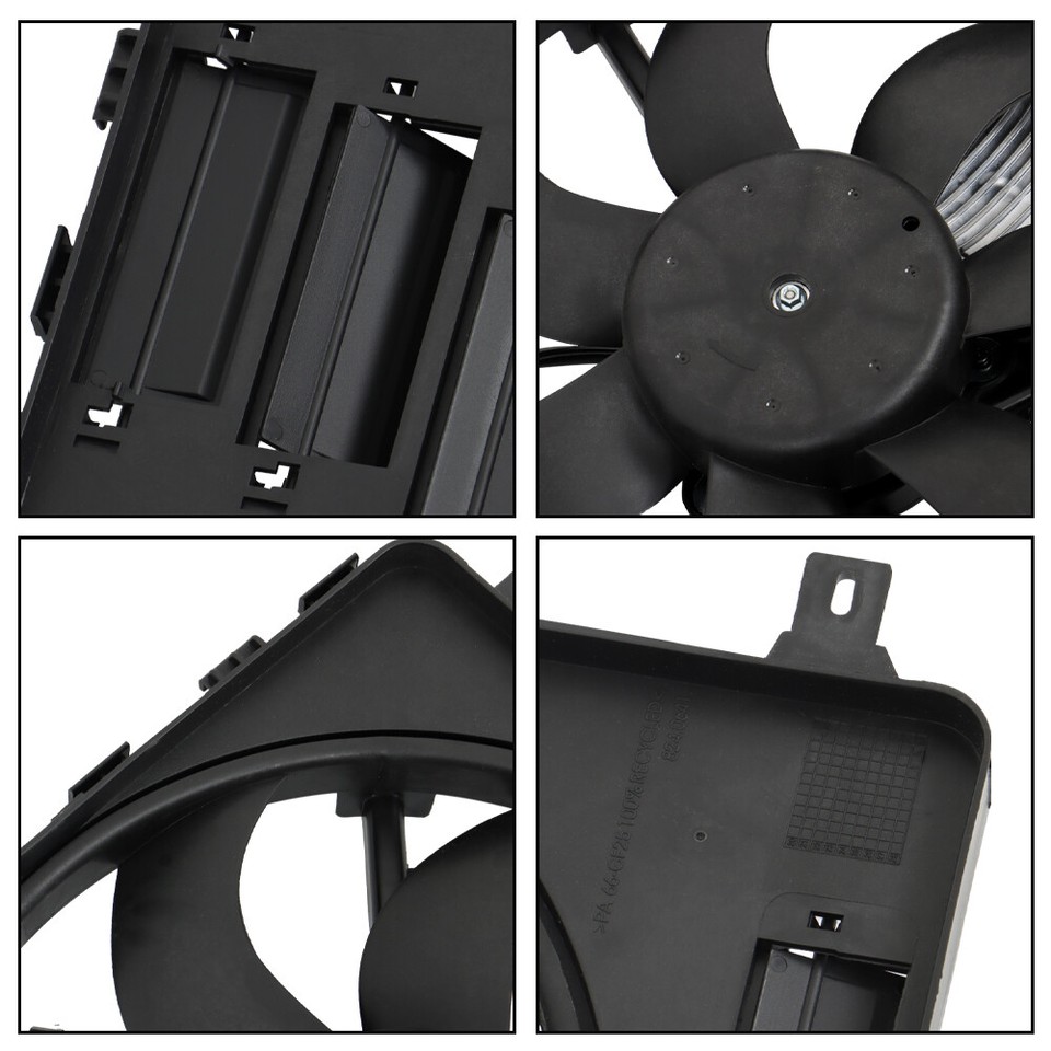 Radiator Cooling Fan W/ Control Module For Land Rover LR2 2.0L 2013-15 ...