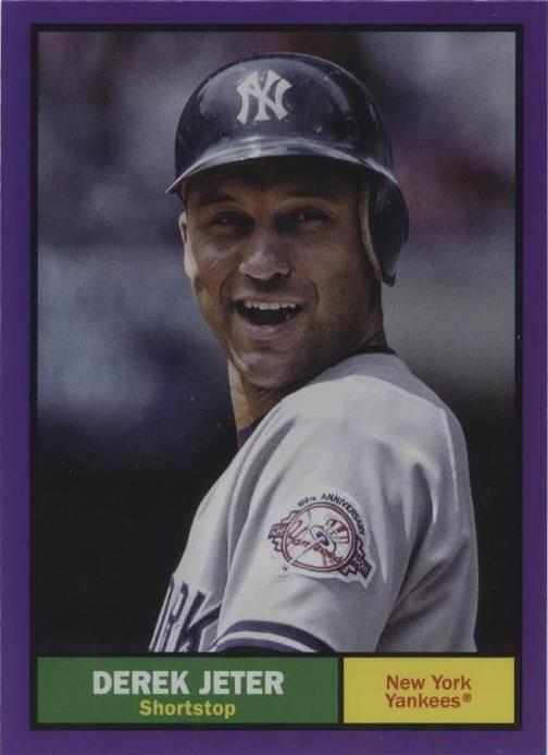 2024 Topps Archives - 1961 Topps Derek Jeter #55 Purple Foilboard for ...