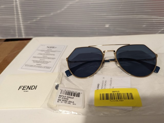 Fendi FF 0194/S 000552A Eyeline Women's Sunglasses - Gold for sale ...