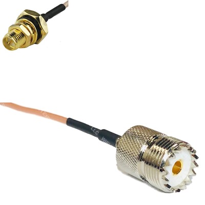 RG316 RP-SMA Female O-Ring to SO239 UHF Female RF Cable Rapid-SHIP LOT ...