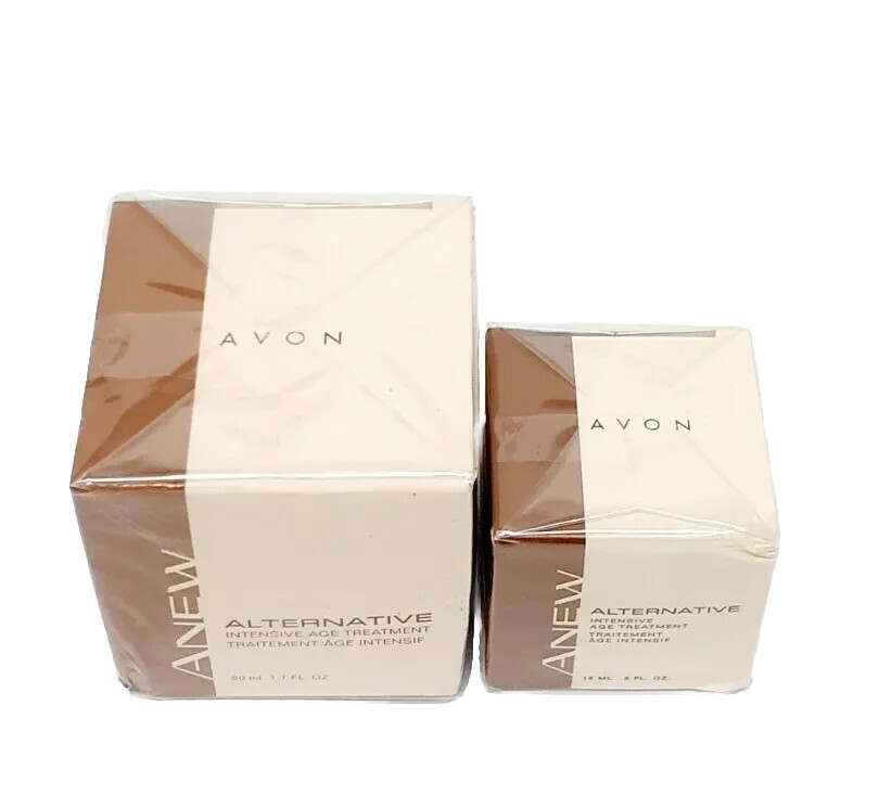 Avon ANEW Alternative Age Treatment Lot of 2--1.7 oz and 0.5 oz Sealed ...