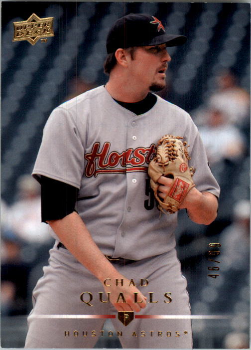 2008 Upper Deck Gold Houston Astros Baseball Card #14 Chad Qualls /99 ...