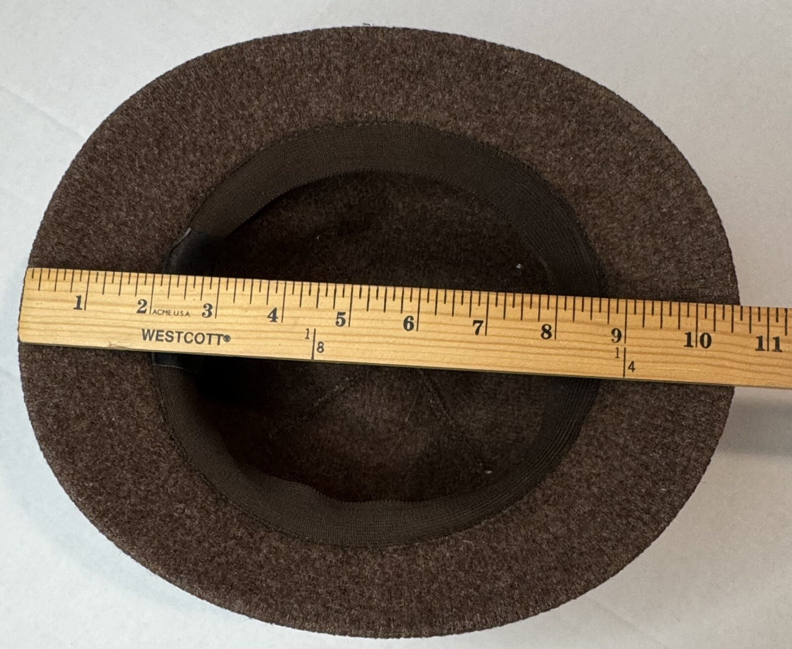 Kangol Brown Wool Grouser Tweed Mix Bucket Hat Vintag… - Gem