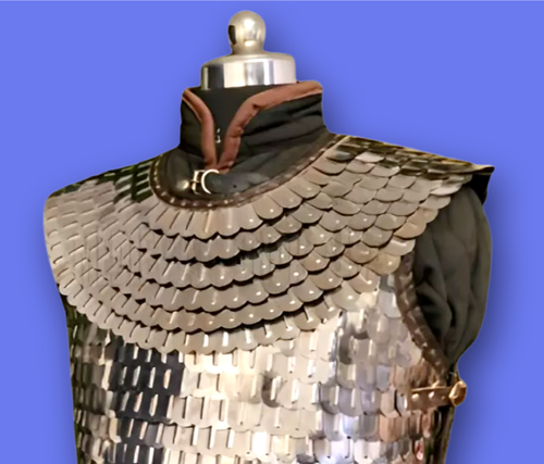 Medieval Scale Armor Gorget - Lorica Squamata - Mild Steel - Cosplay ...