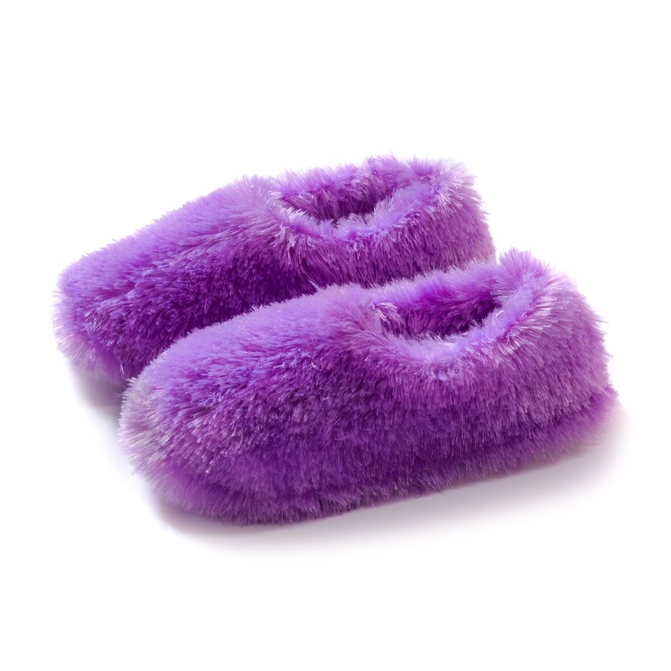 Fuzzy Winter Indoor Slippers for Women, Plush Warm Moccasin Slippers ...
