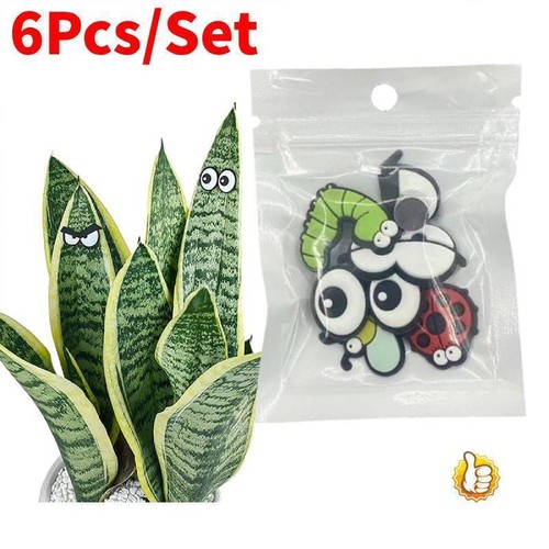 Cute Plant Magnets Eyes Bees for Potted Plants Safe Magnet Pin Ornament ...