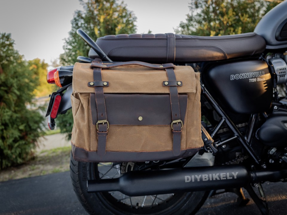 Triumph Bonneville T120 / T100 Speed Saddle Bag Luggage Custom Mount ...