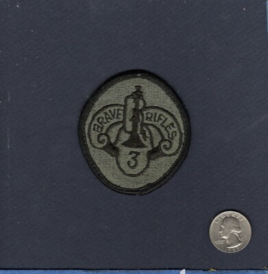 3rd CAVALRY REGIMENT Brave Rifles US Army Squadron Unit Uniform Patch ...