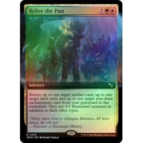 FOIL RELIVE THE PAST (EXTENDED ART) X4 Murders At Karlov Manor MKM ...