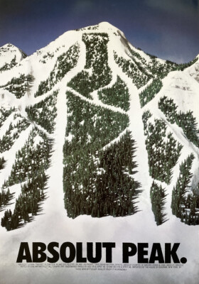 Absolut Peak Poster- Vintage Authentic 1995 Marketing Poster 20x30 | eBay